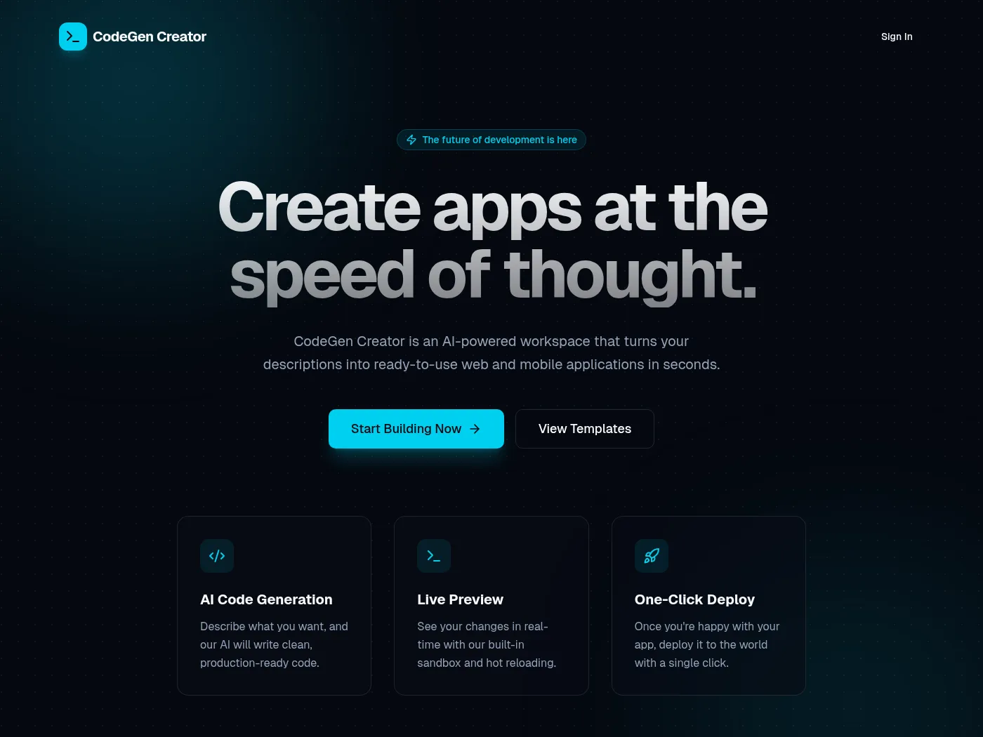 CodeGen Creator