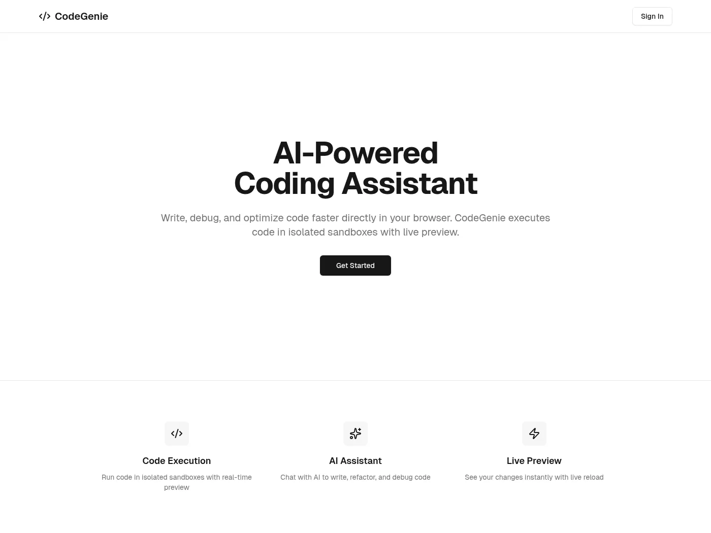 CodeGenie Assistant