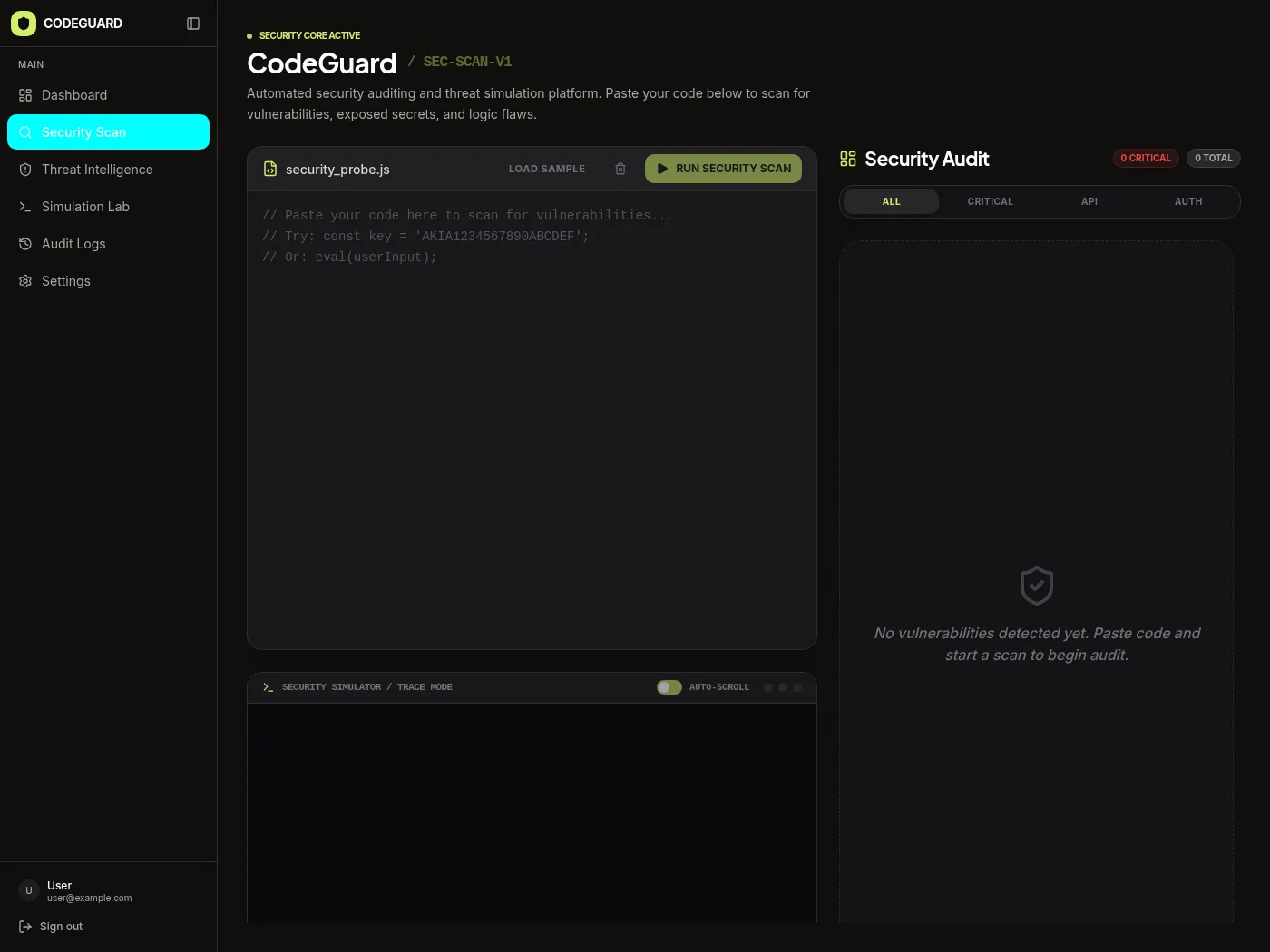 CodeGuard Security Tester