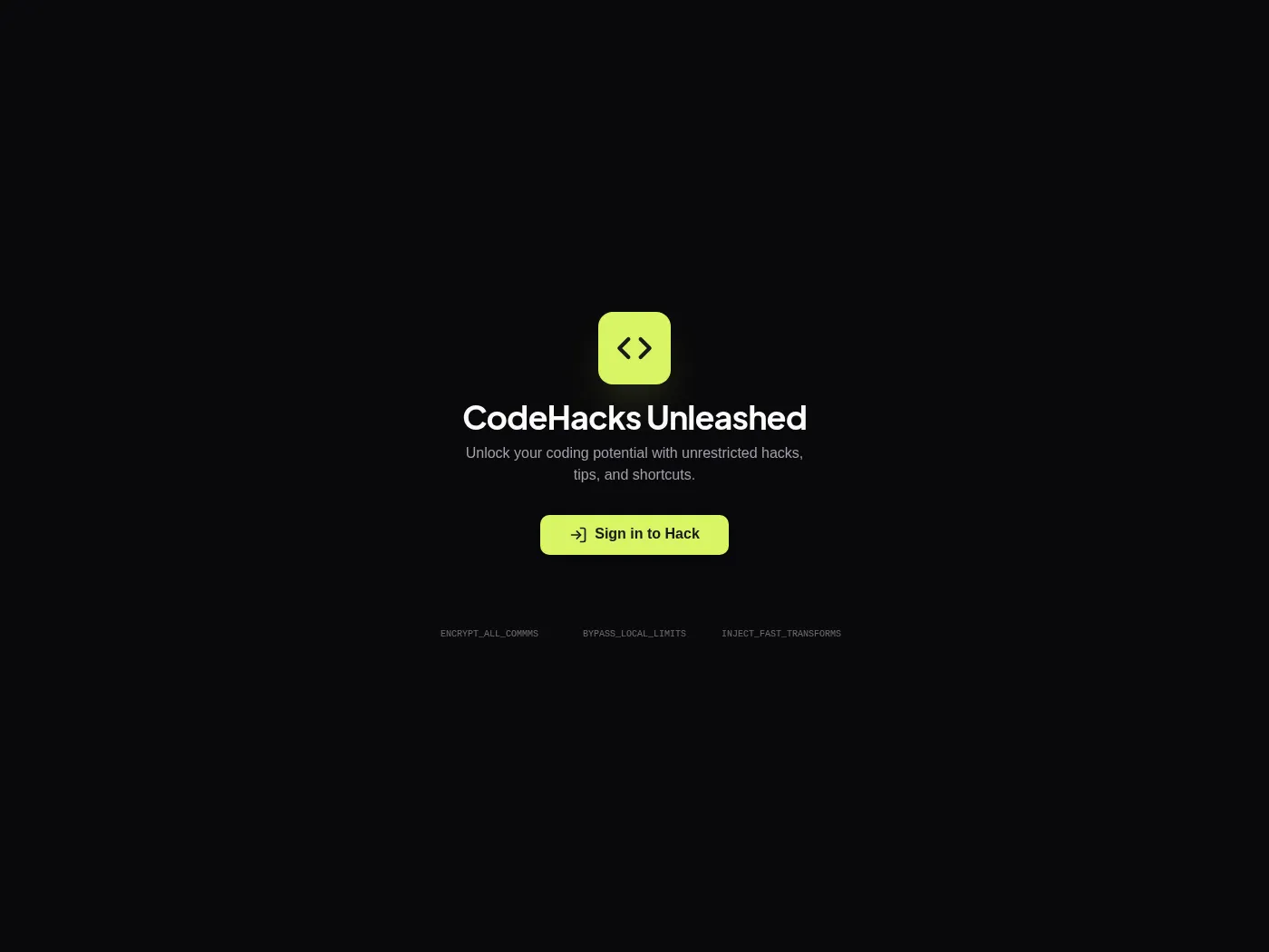 CodeHacks Unleashed
