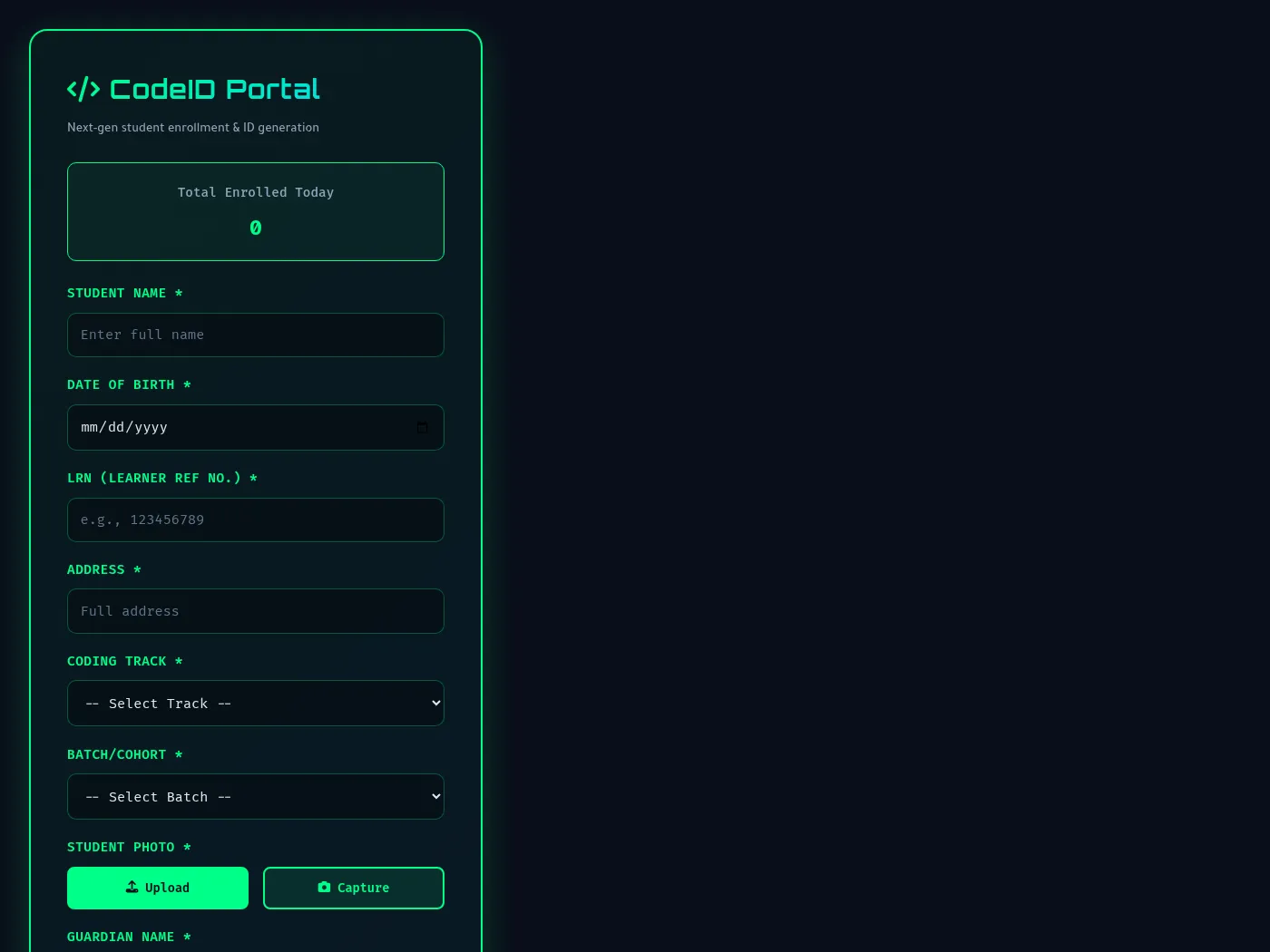 CodeID School Portal