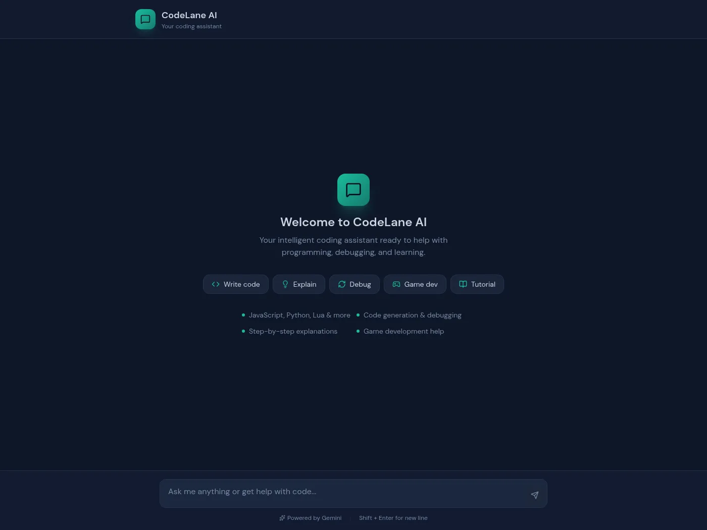 CodeLane AI Assistant