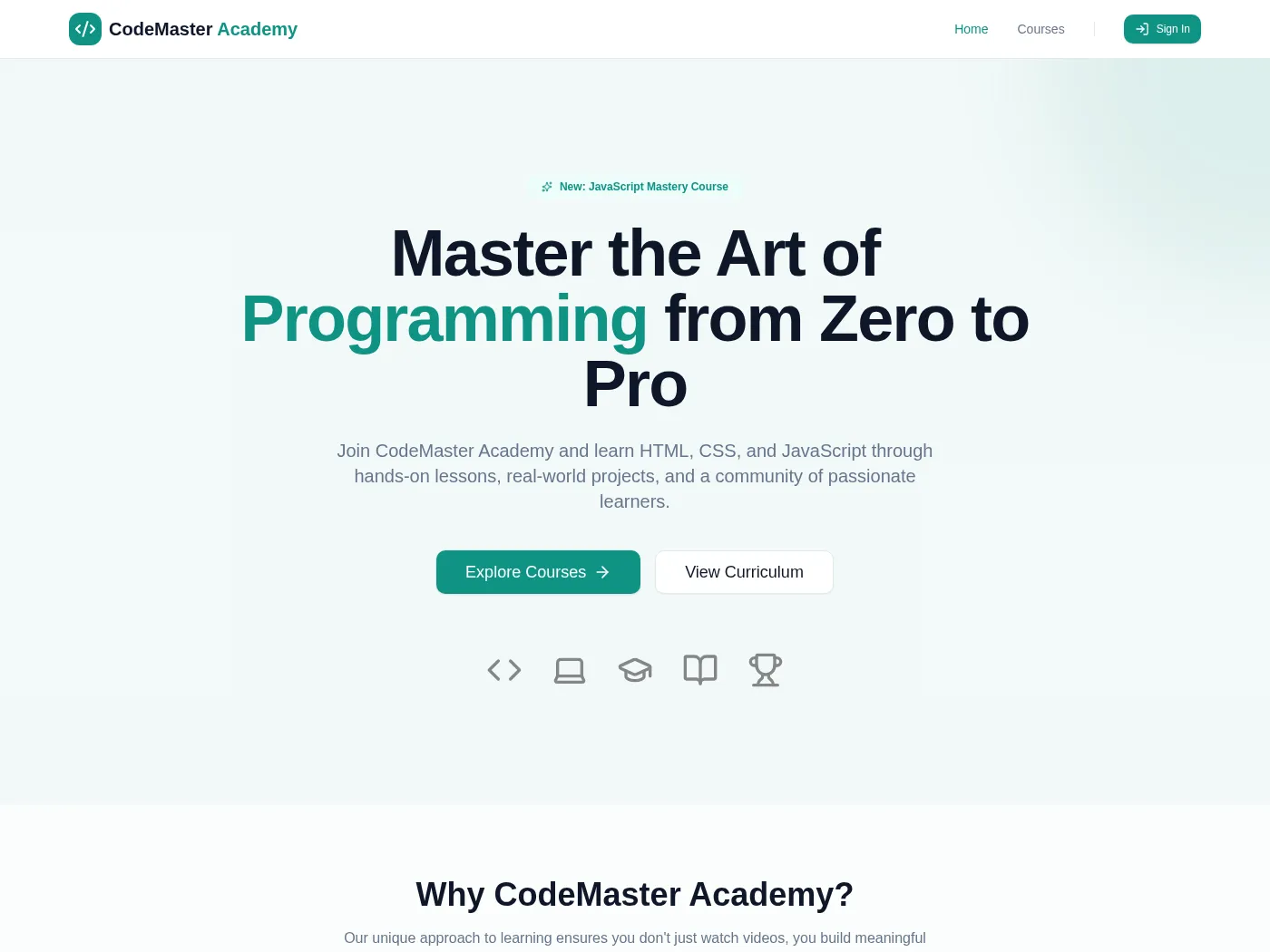 CodeMaster Academy
