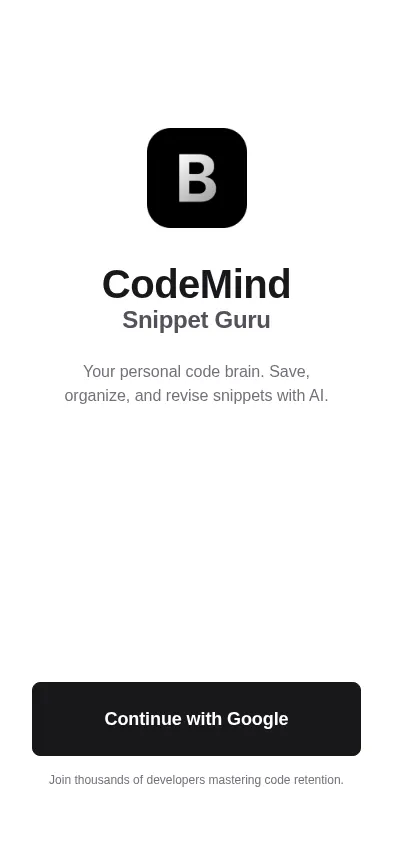CodeMind Snippet Guru