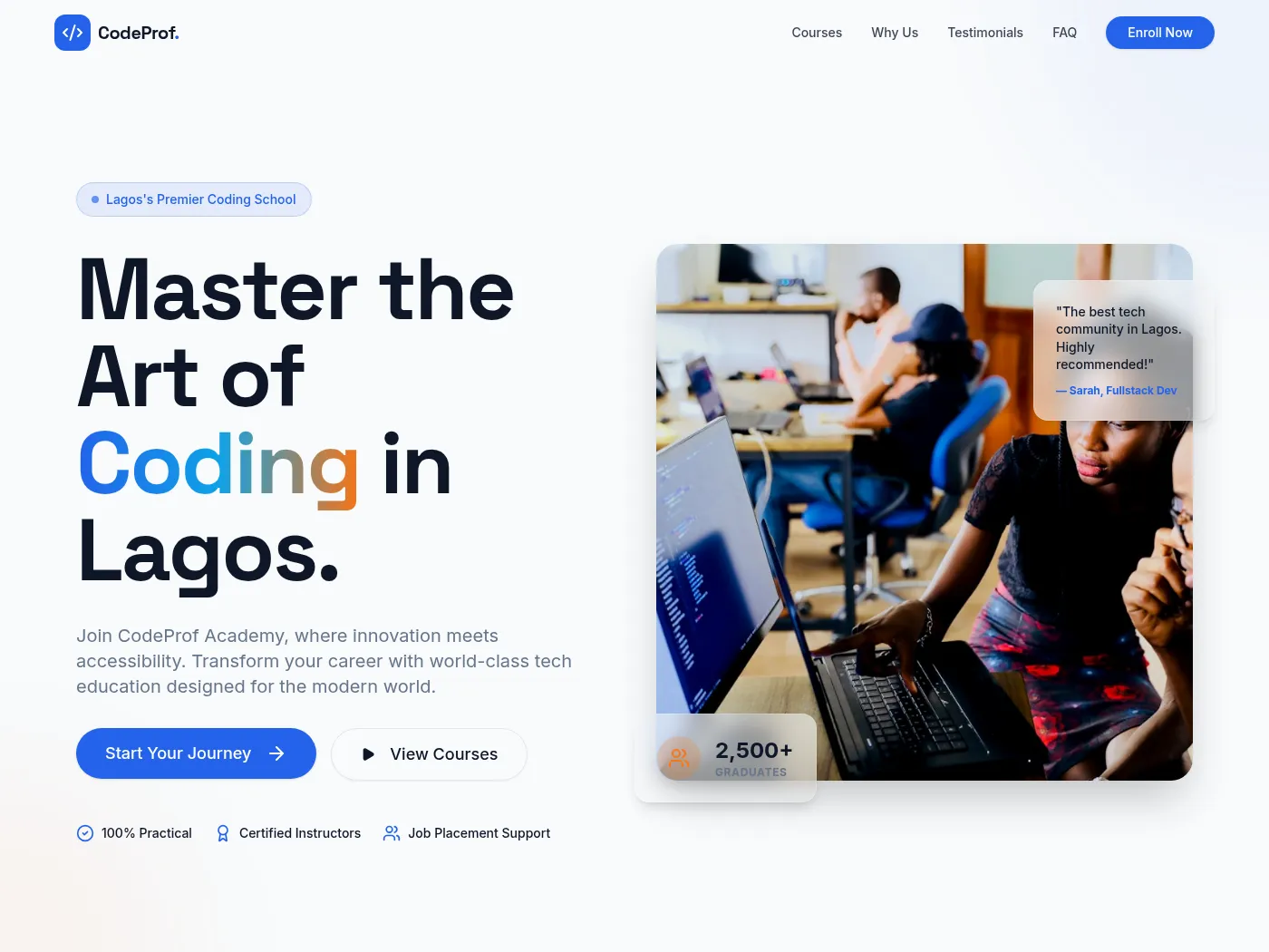 CodeProf Academy Site