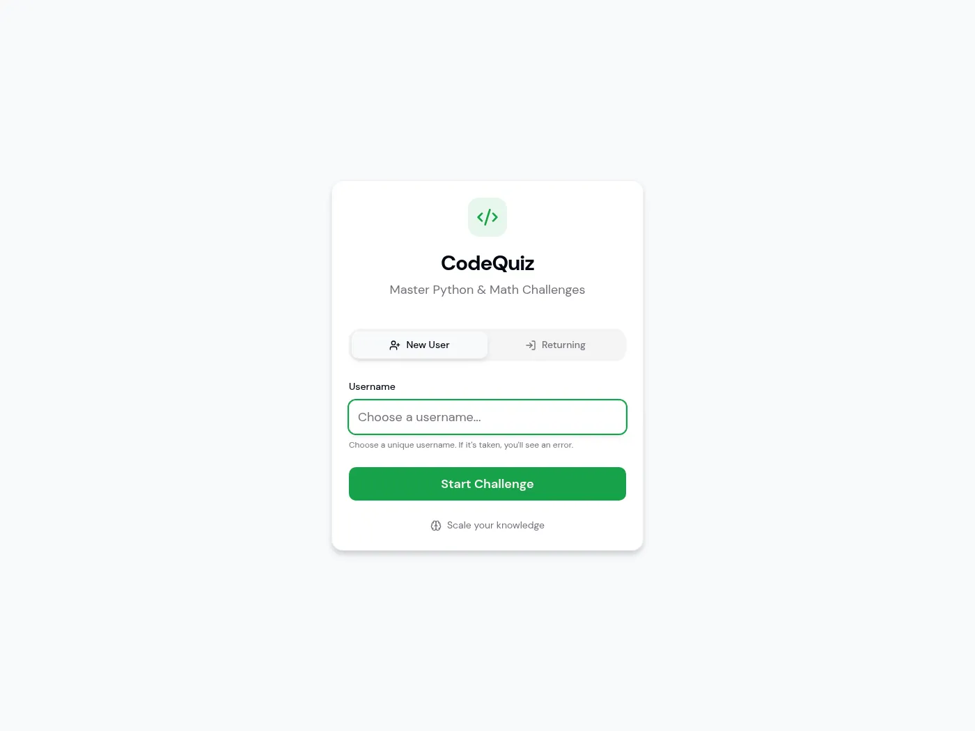 CodeQuiz Challenge Platform