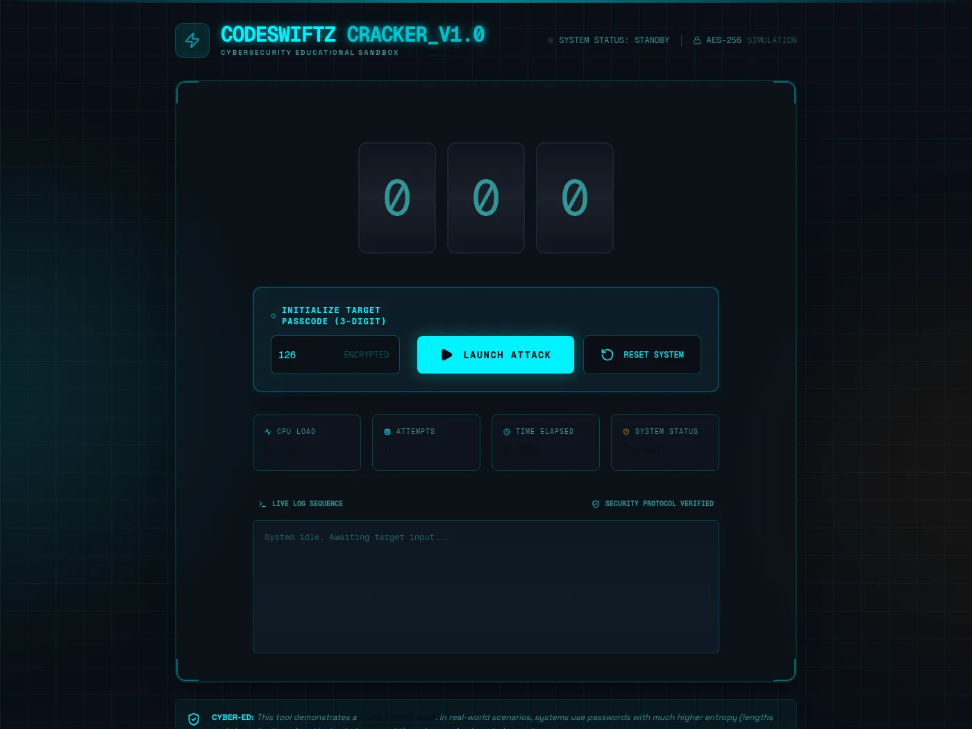 CodeSwiftz Password Cracker