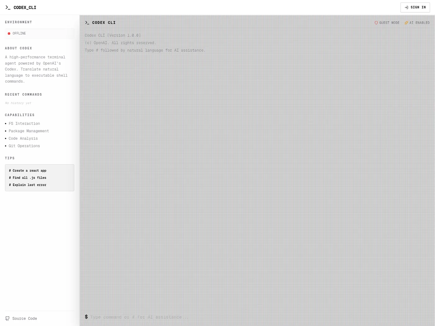 Codex CLI Agent Clone