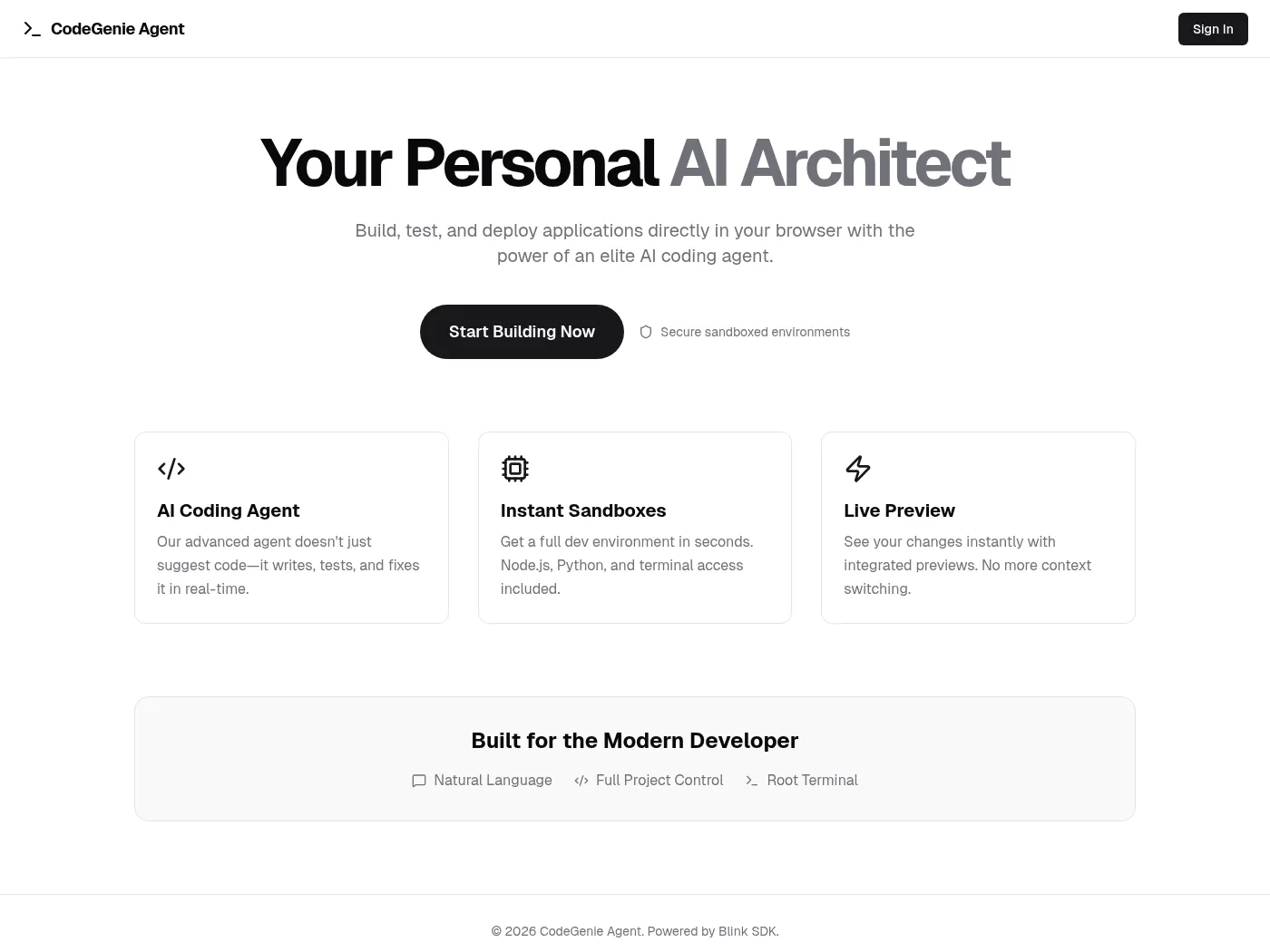 CodeGenie Agent