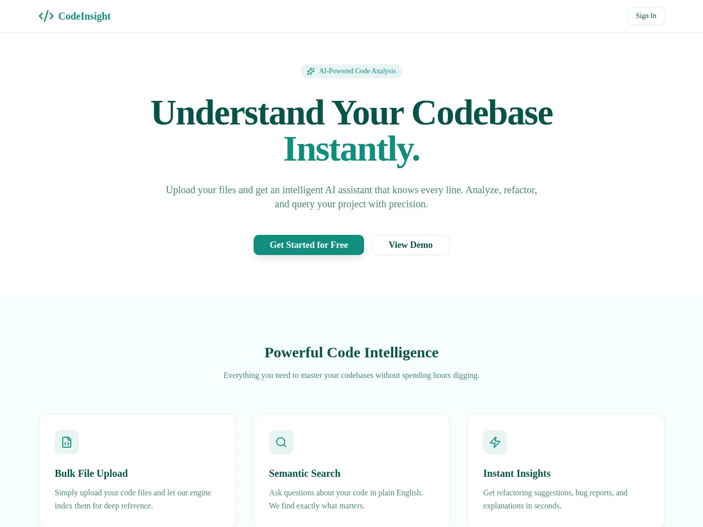 Code Insight Assistant