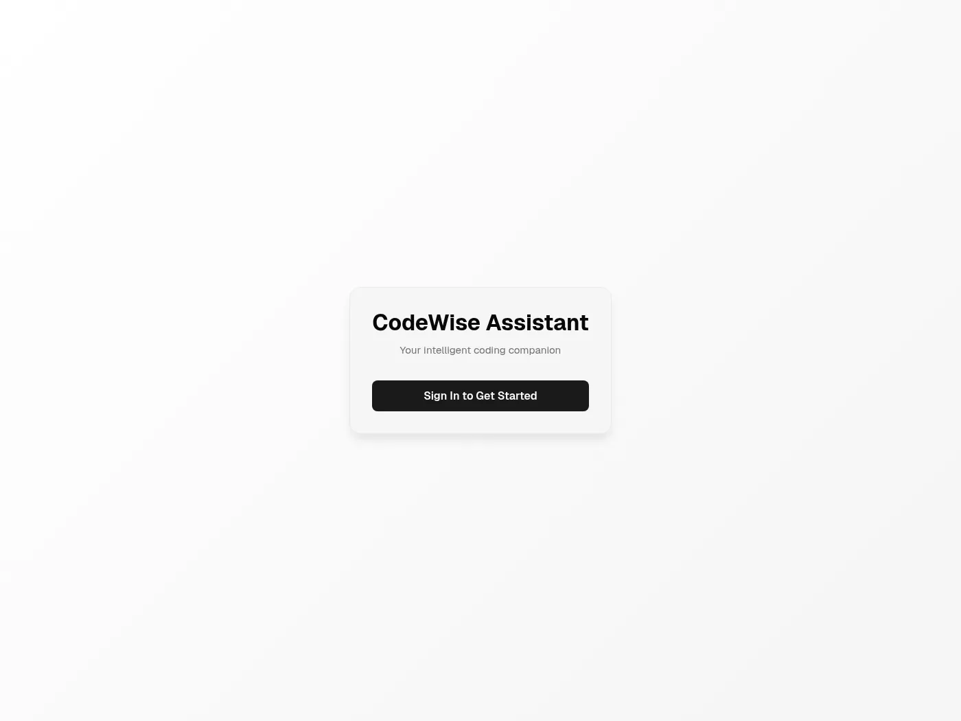 CodeWise Assistant