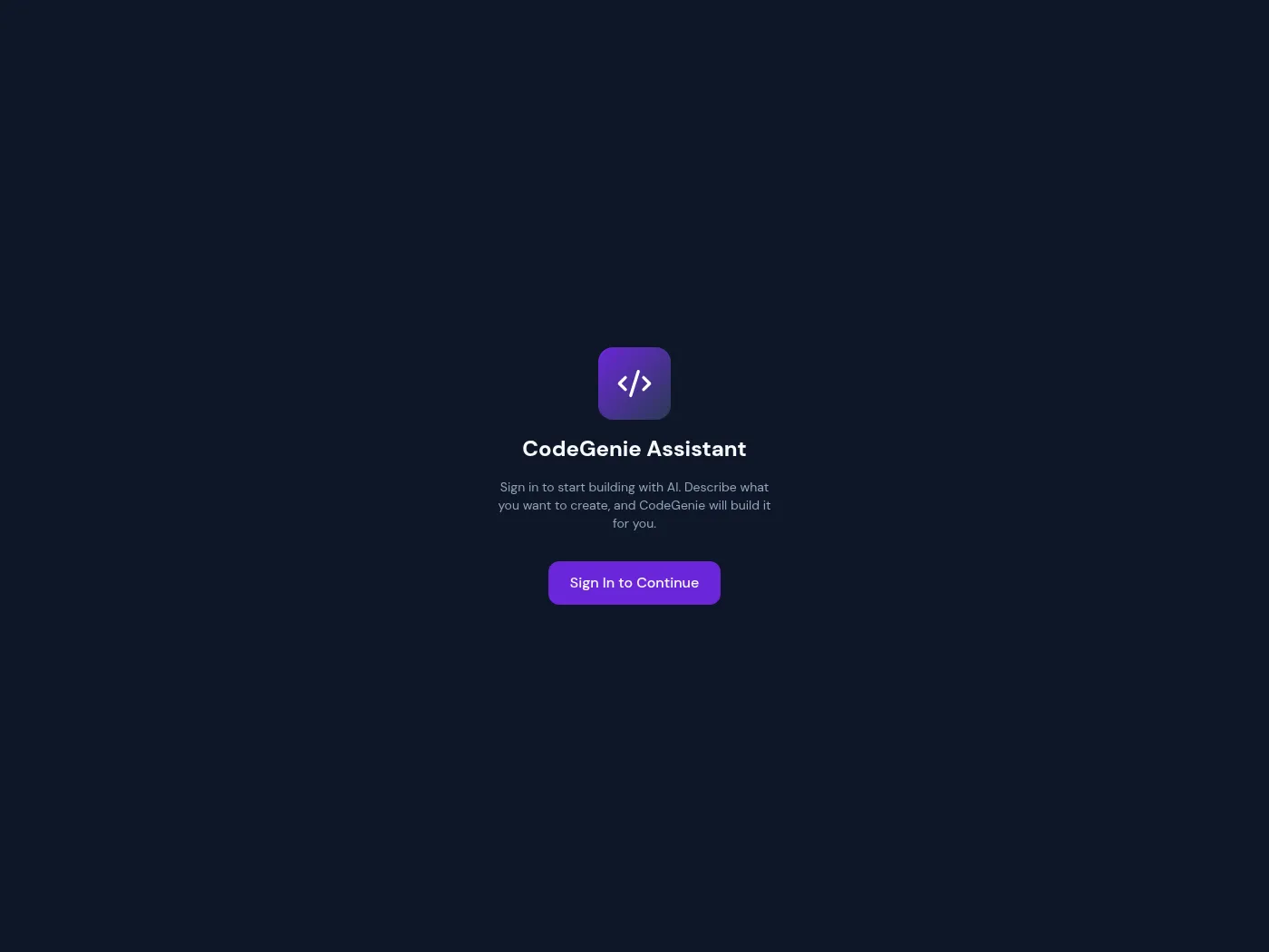 CodeGenie Assistant