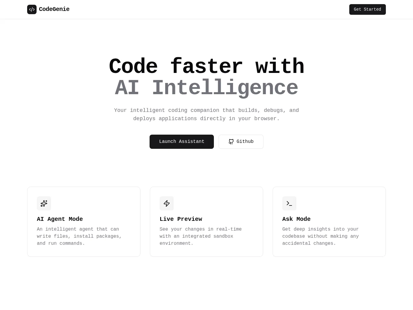 CodeGenie Assistant