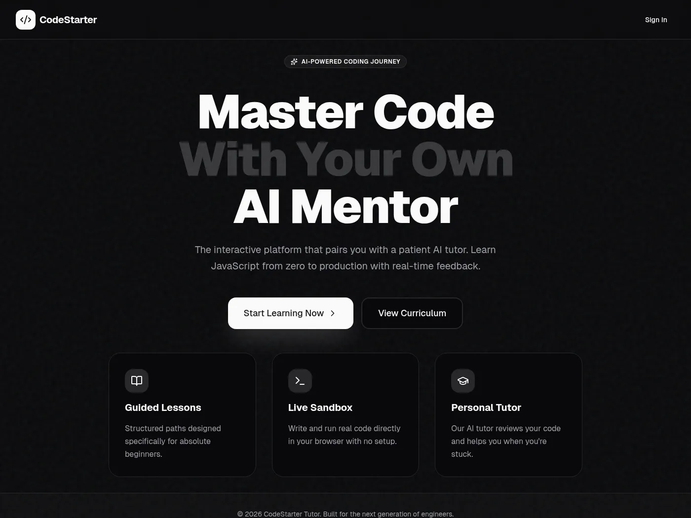 CodeStarter Tutor