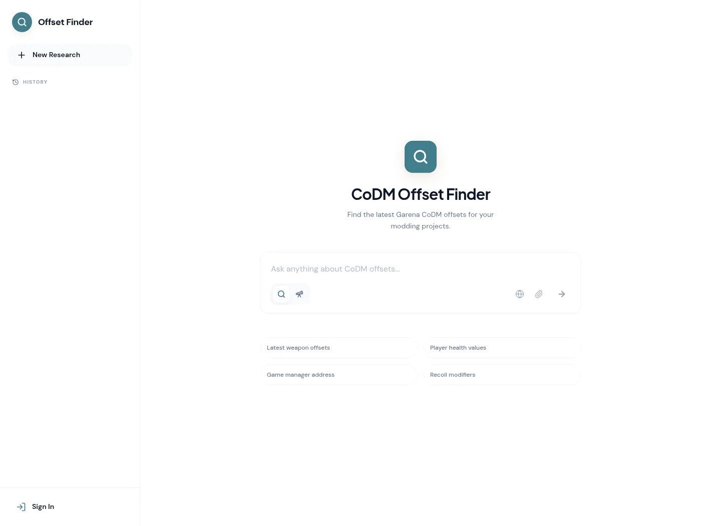 Garena CoDM Offset Finder