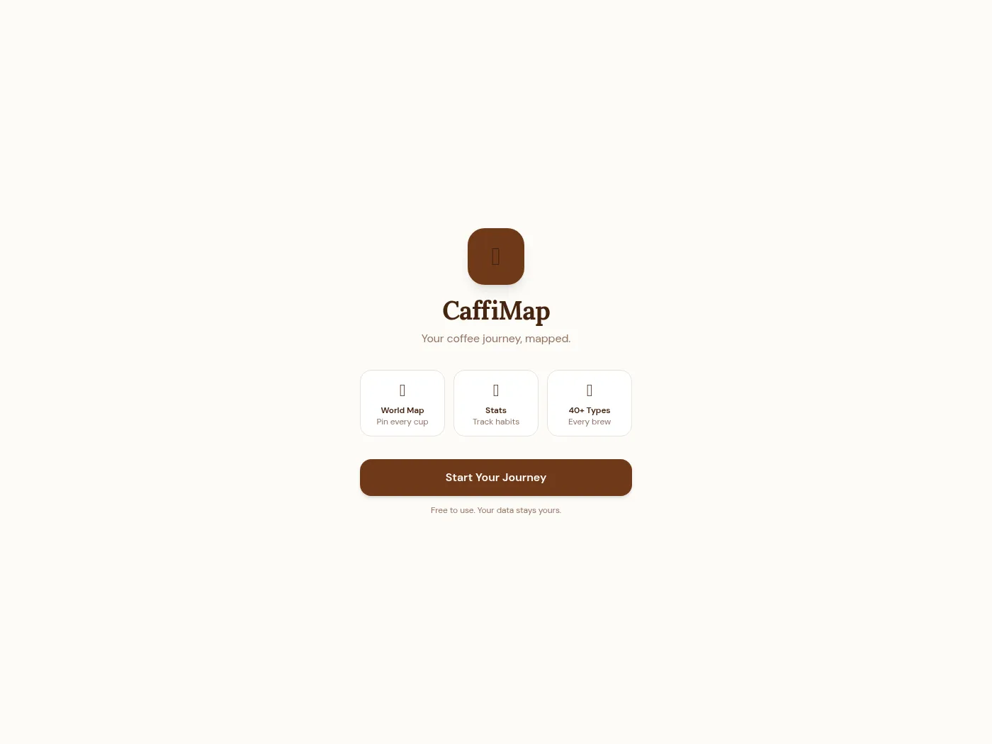 CaffiMap: Coffee Journey Tracker