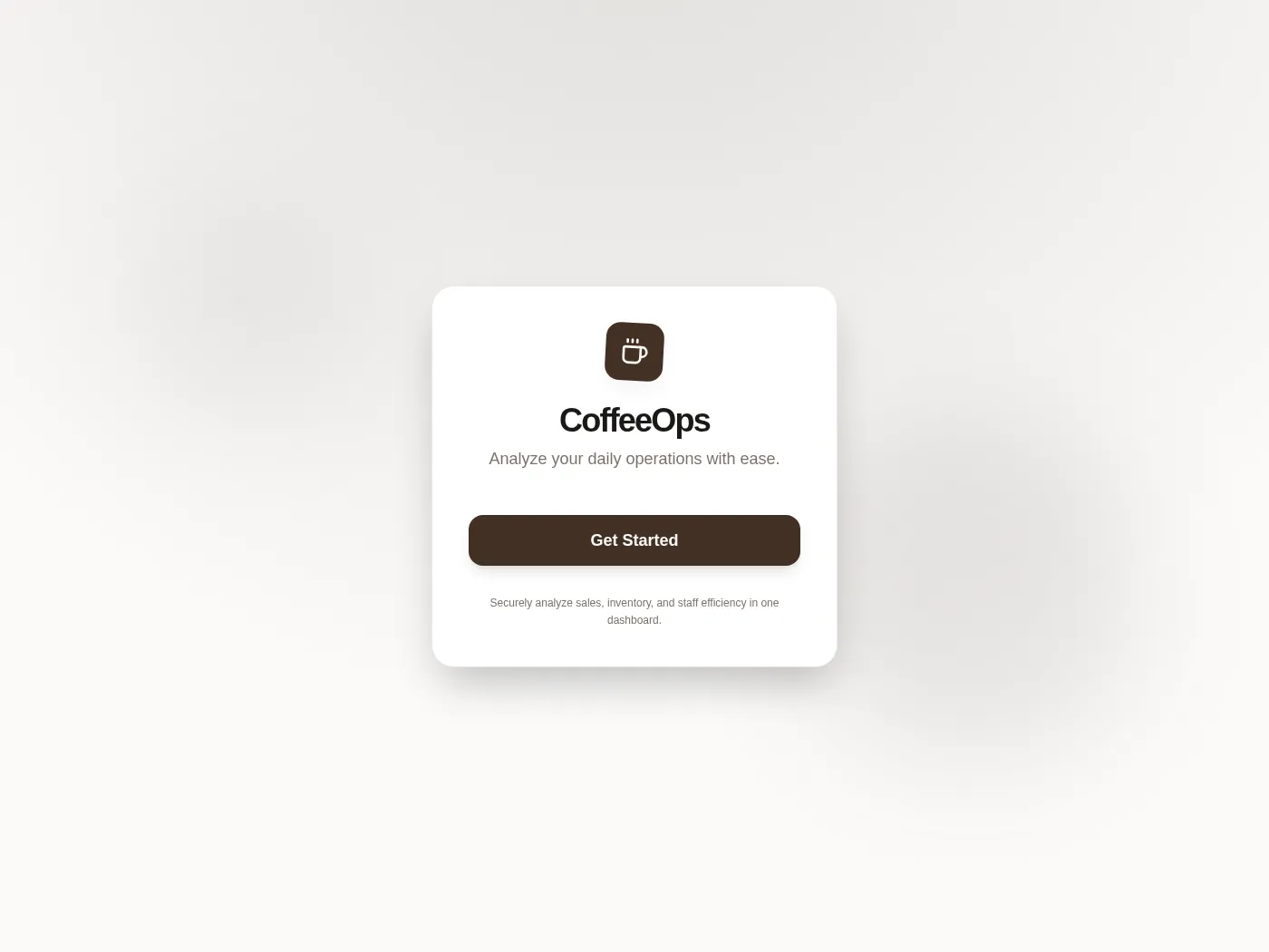 Coffee Ops Analyzer