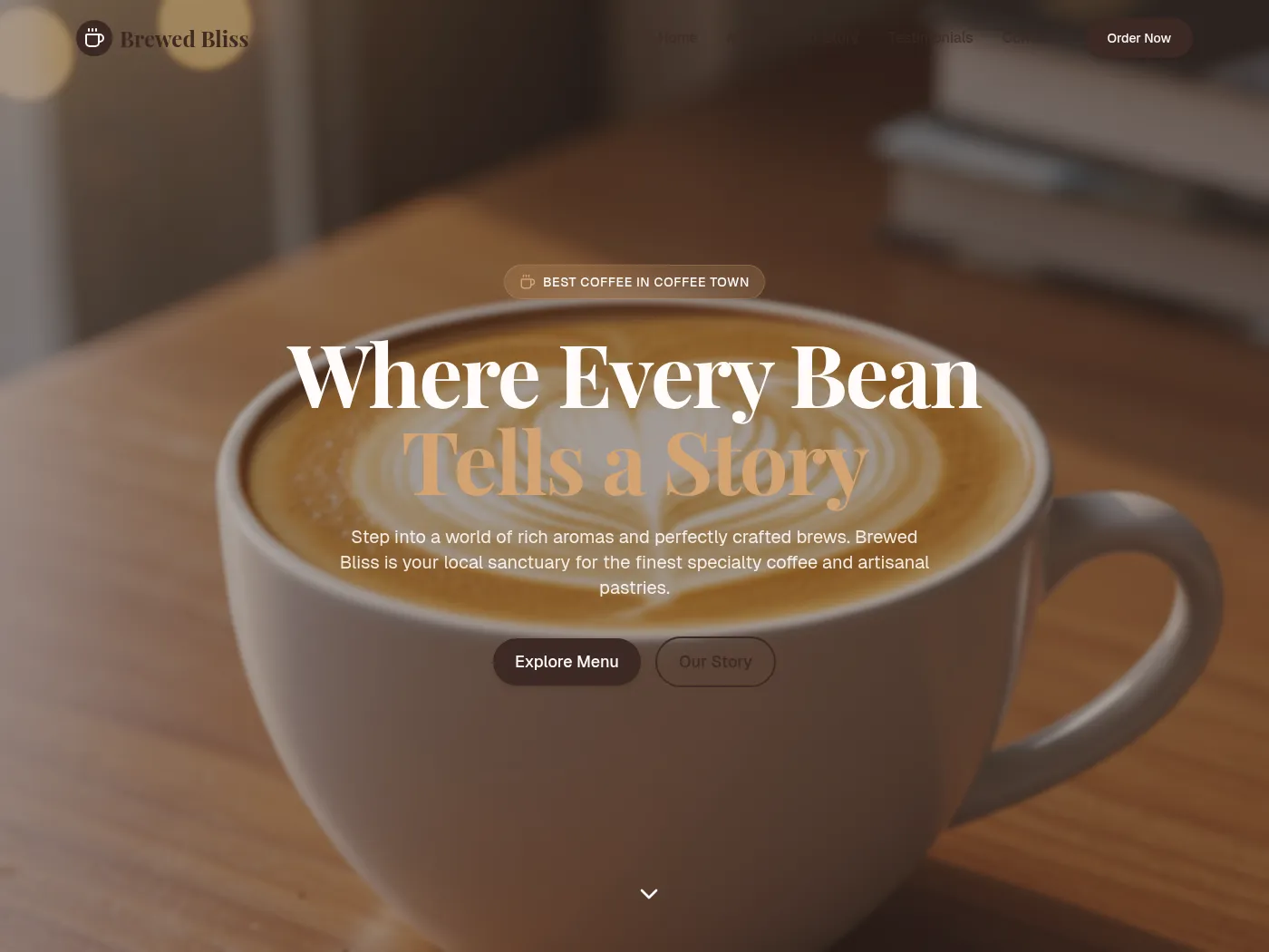 Brewed Bliss Website