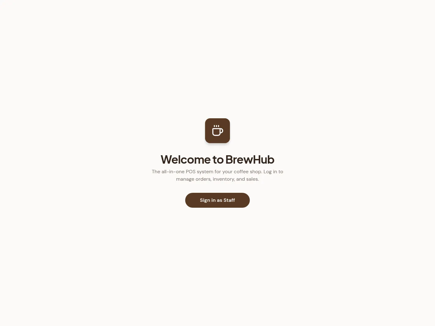 BrewHub POS System