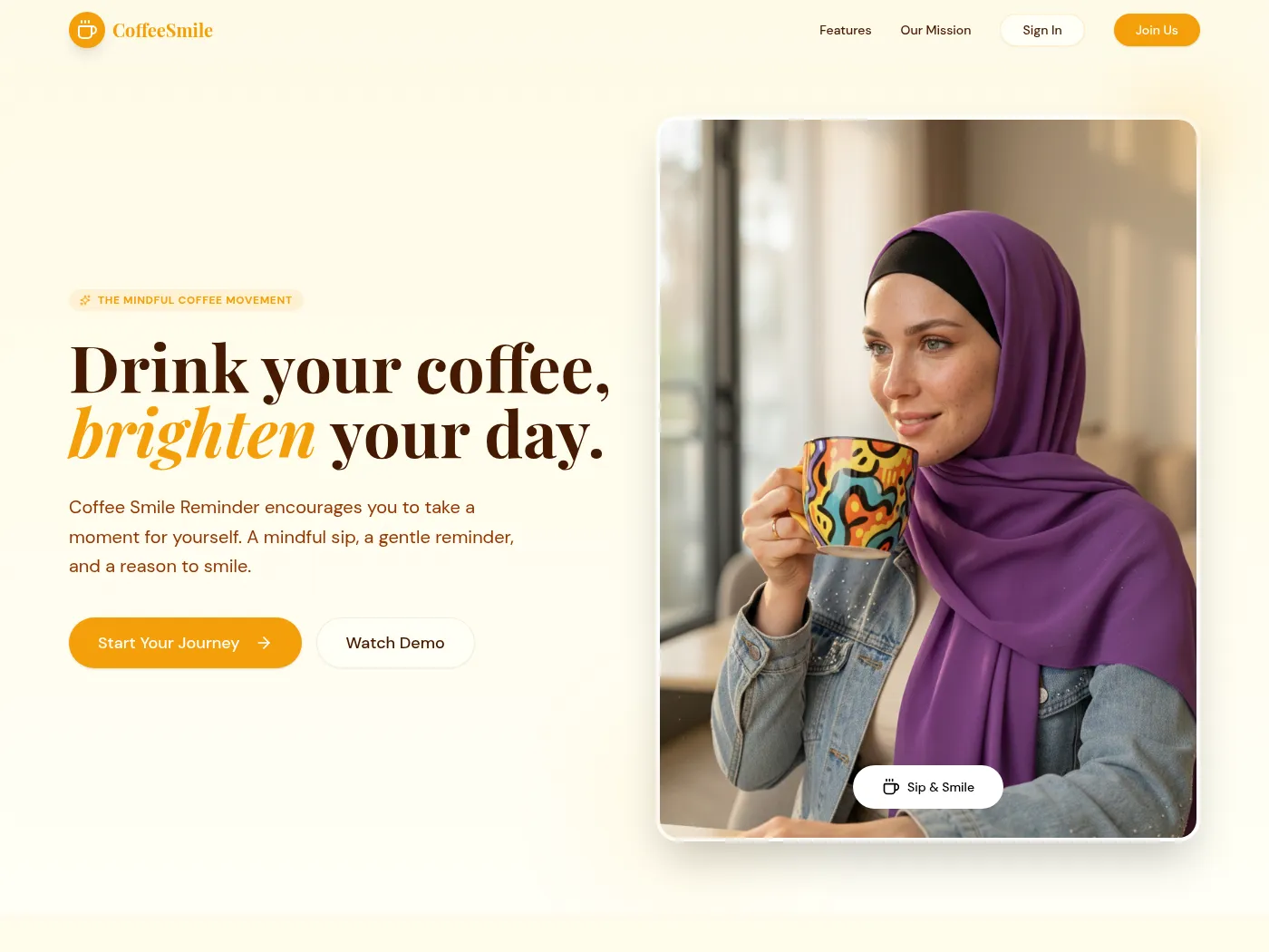 Coffee Smile Reminder