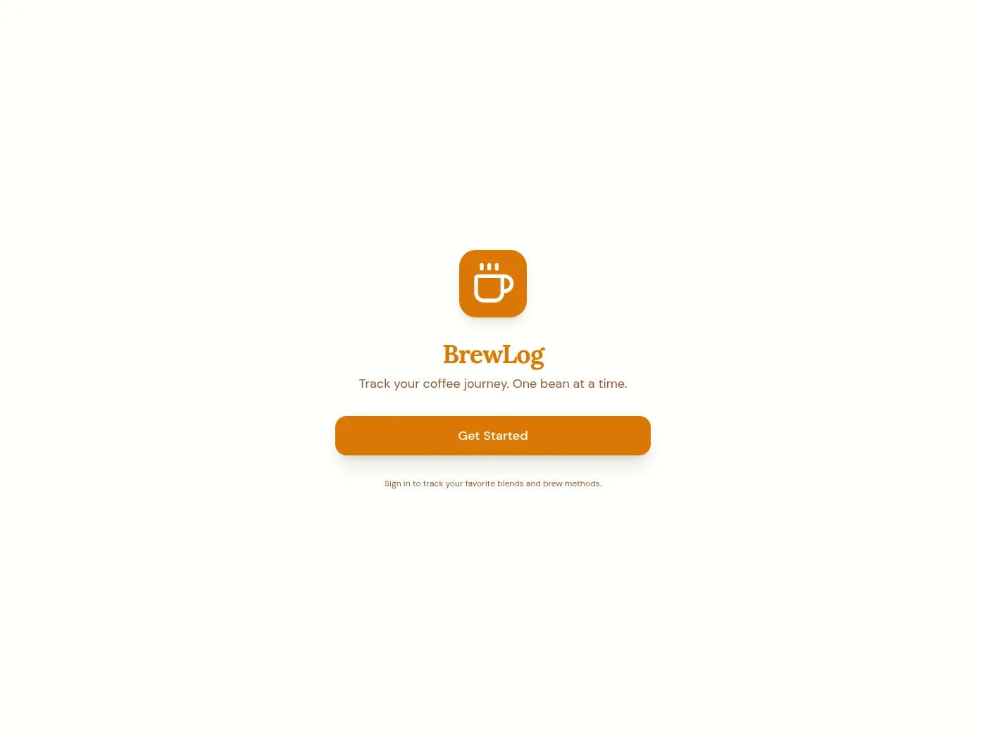 BrewLog Coffee Tracker
