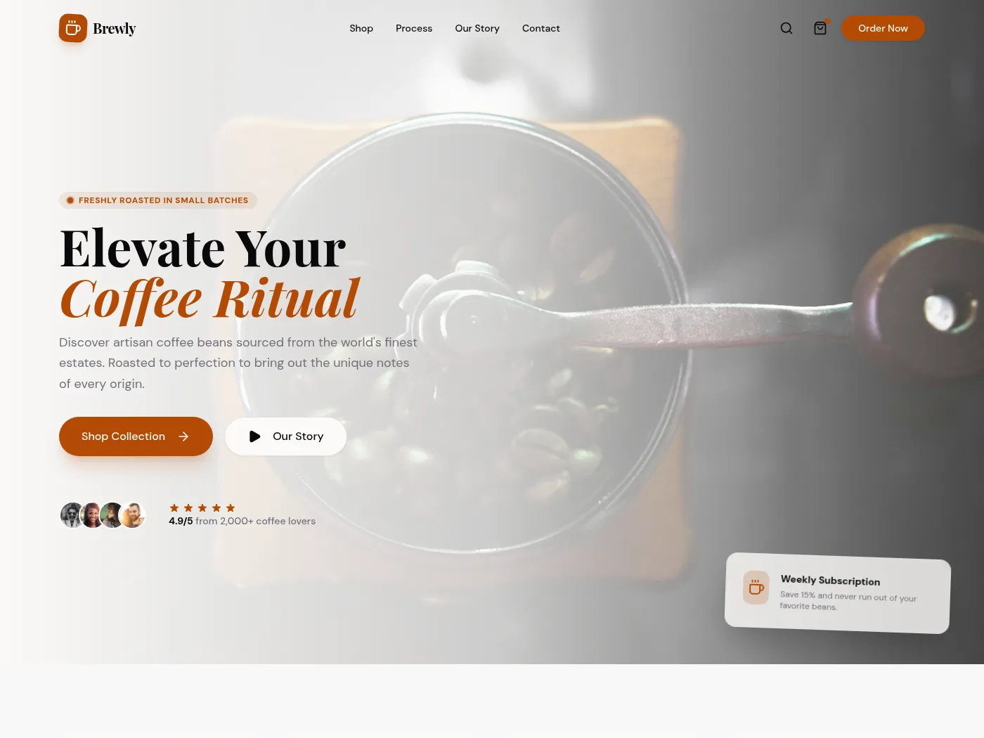 Brewly Coffee Site