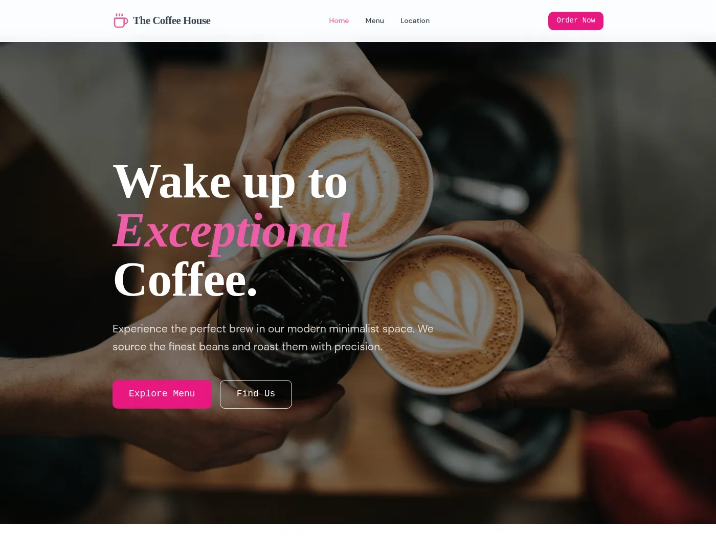 Coffeeshop Web Presence