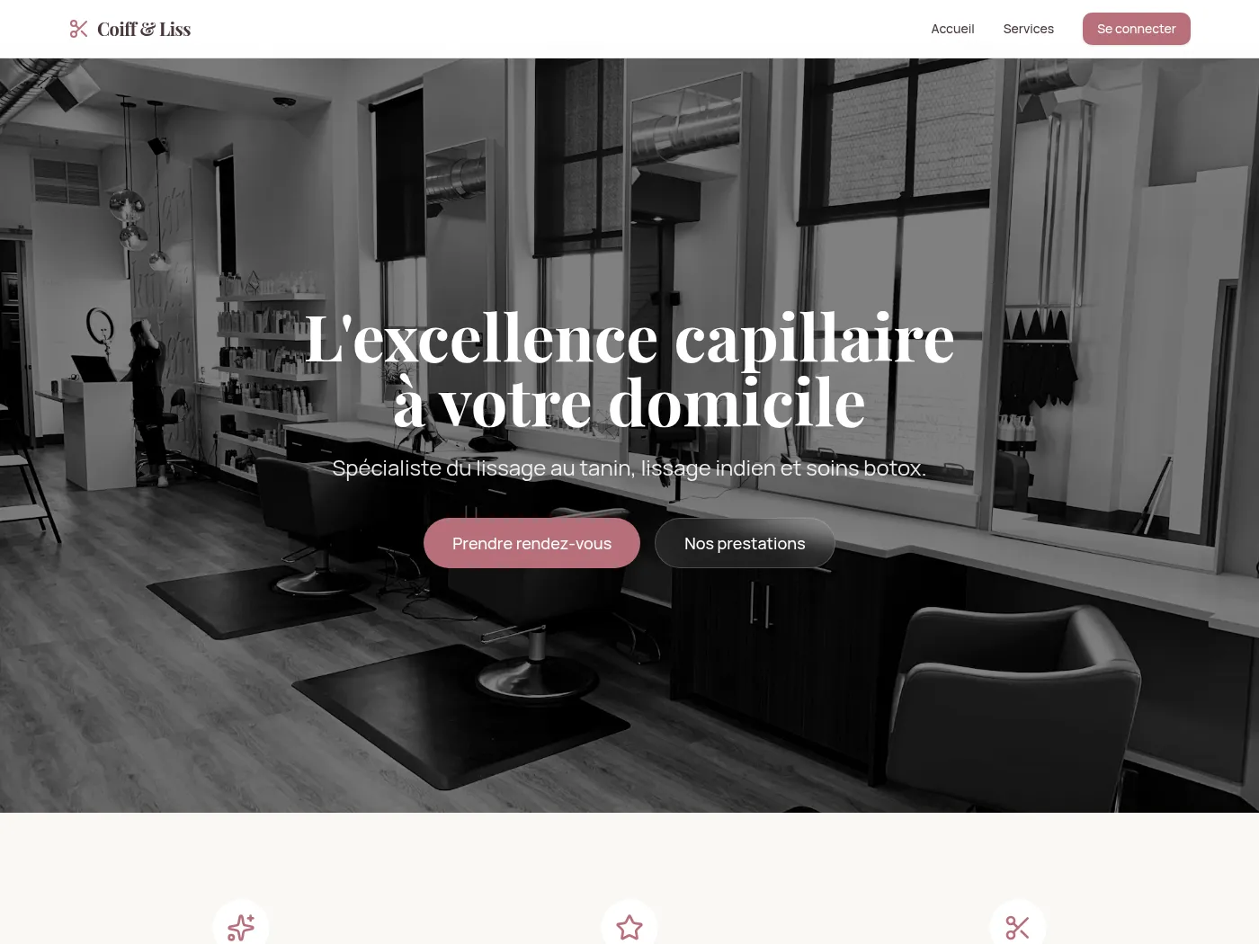Coiff & Liss Booking App