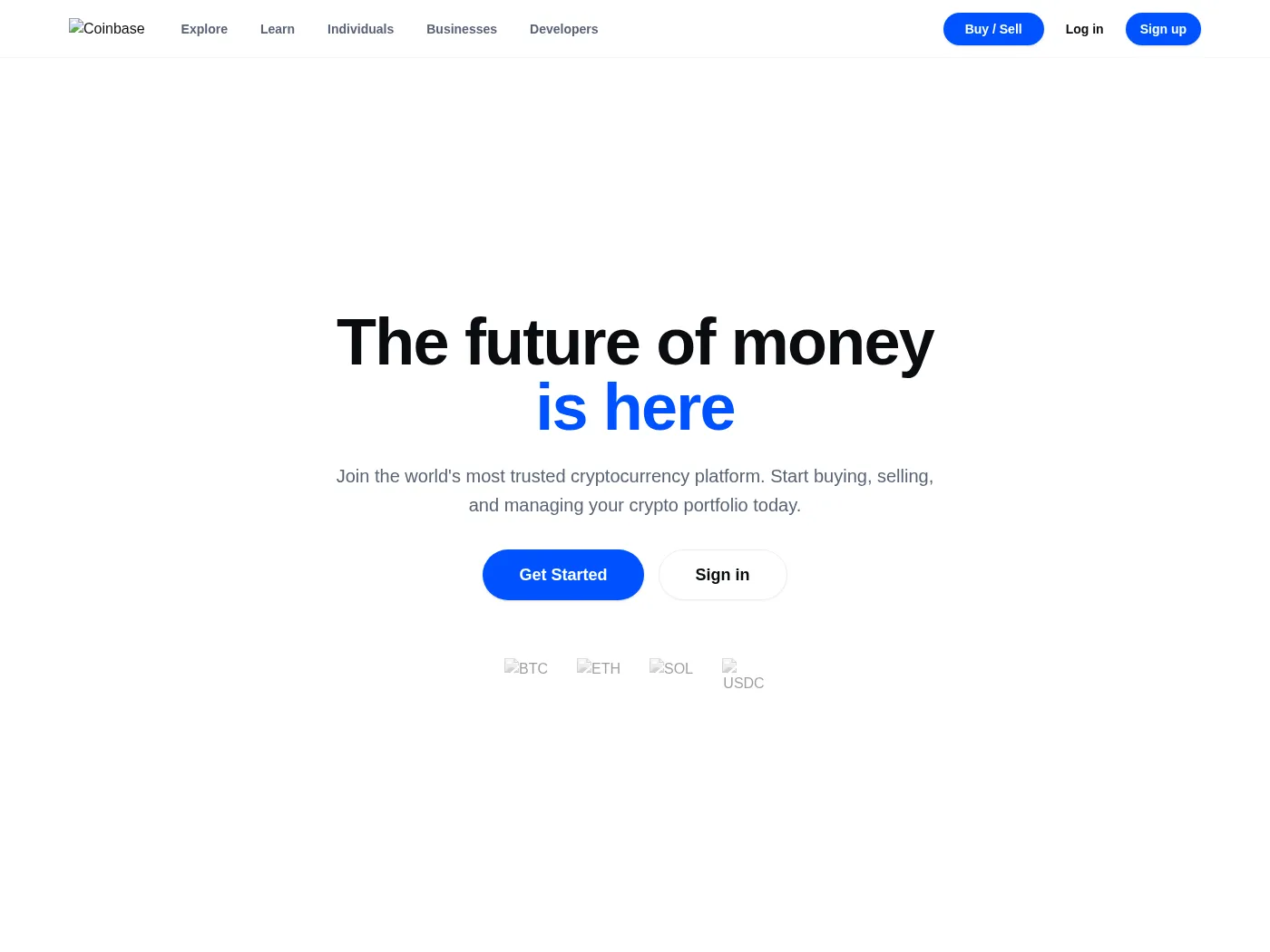Coin Base Modal Clone