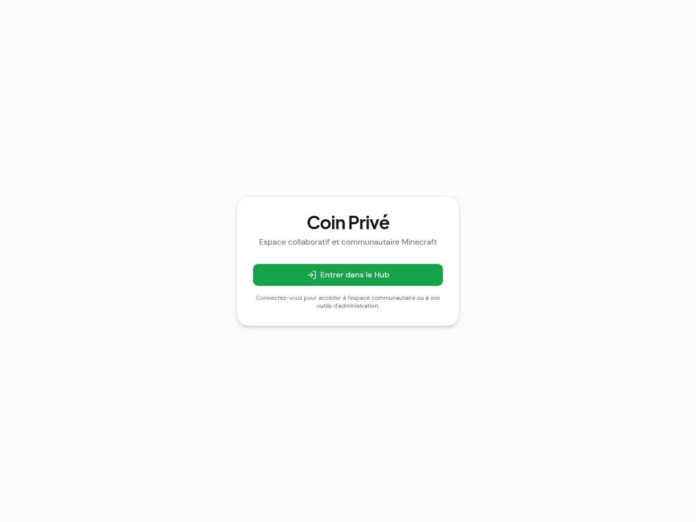 Coin Privé Hub