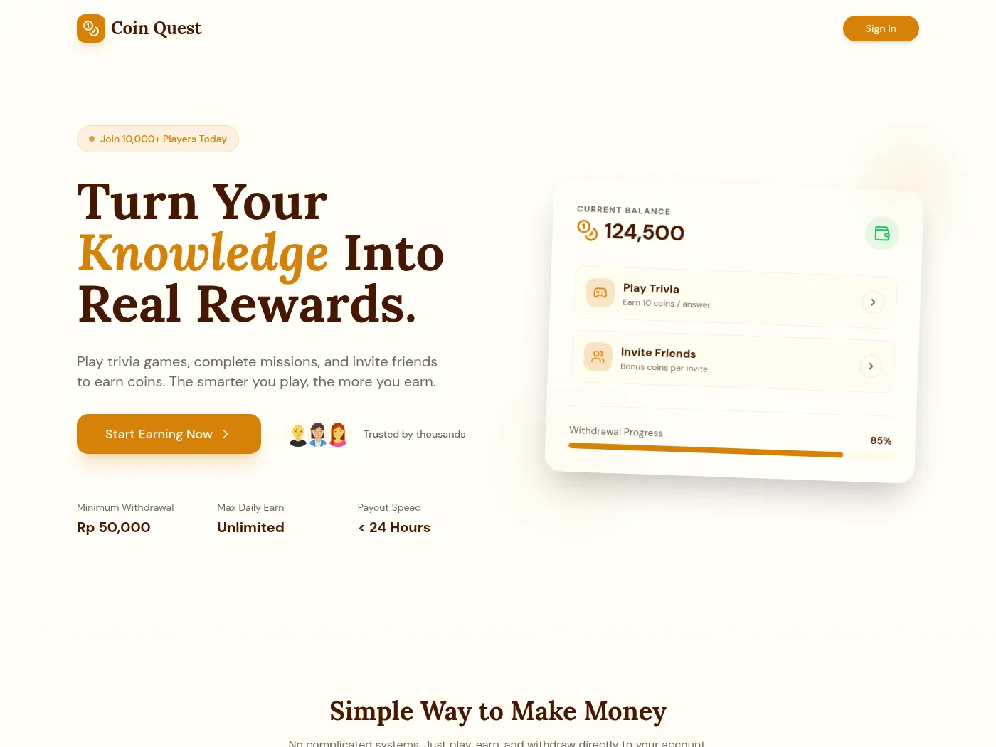 Coin Quest Game
