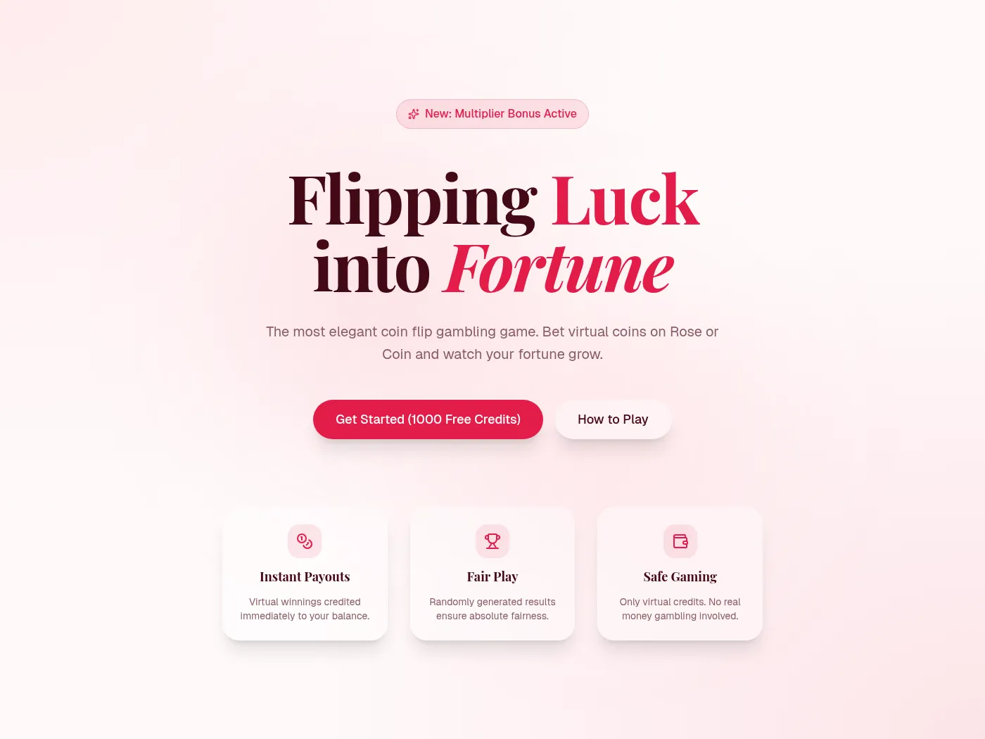 Coin Rose Gamble