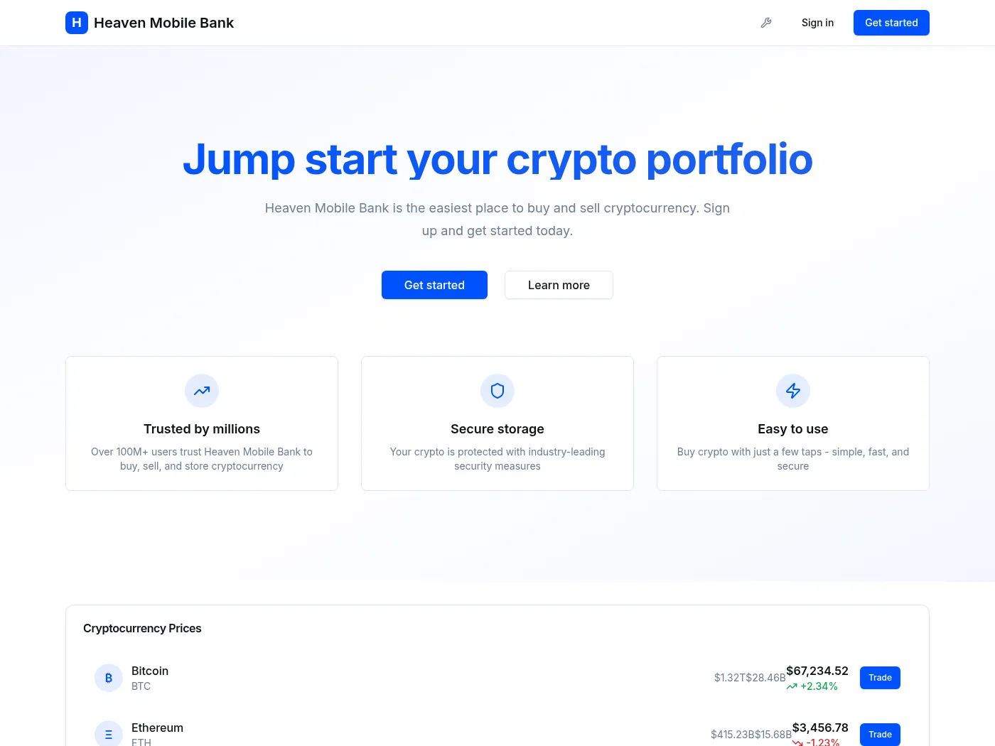 Coinbase Clone - Cryptocurrency Trading Platform (Remix)