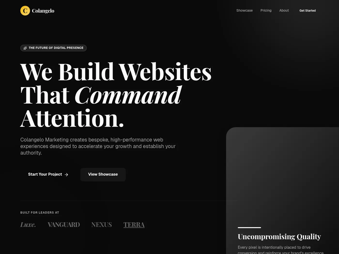 Colangelo Sites Showcase