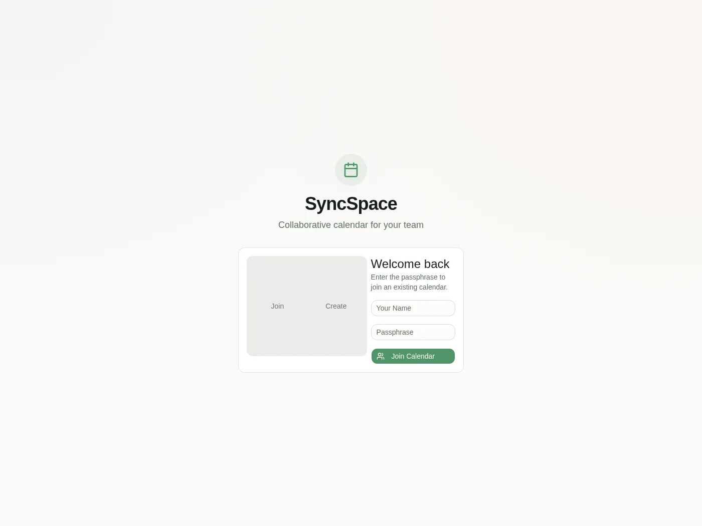 Collaborative Calendar Flow