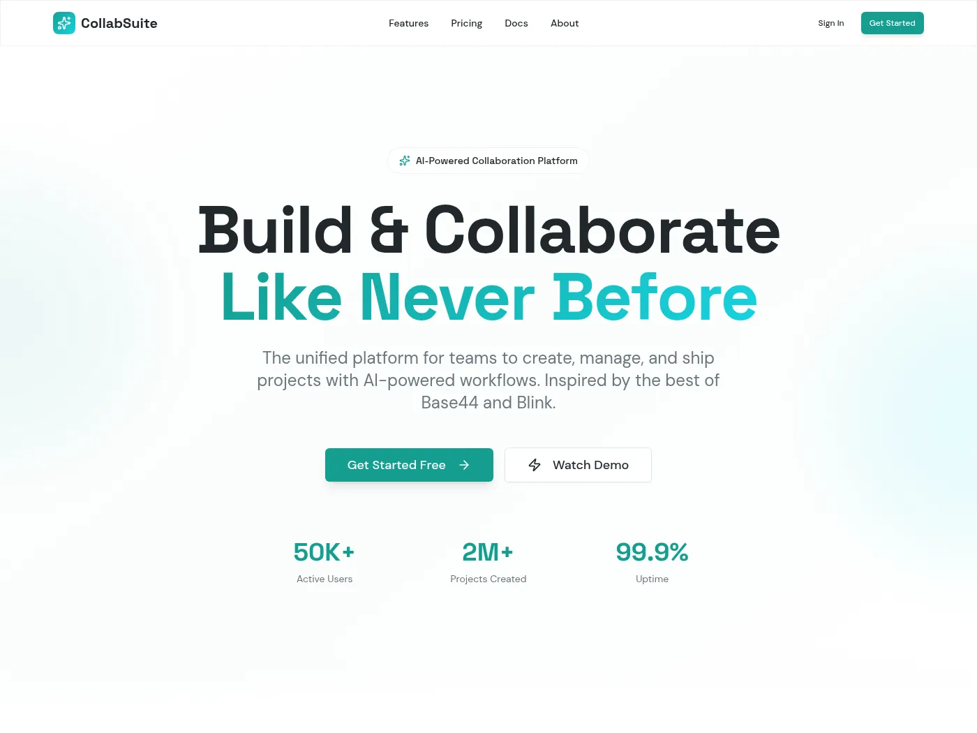 Blink-Style Collaboration Suite