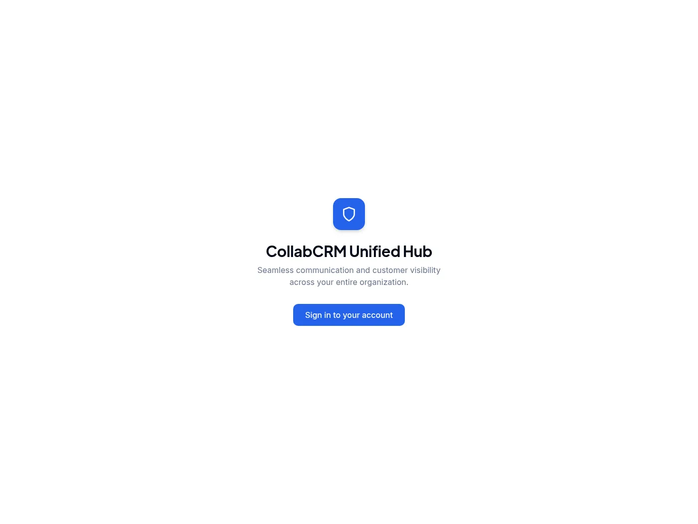 CollabCRM Unified Hub
