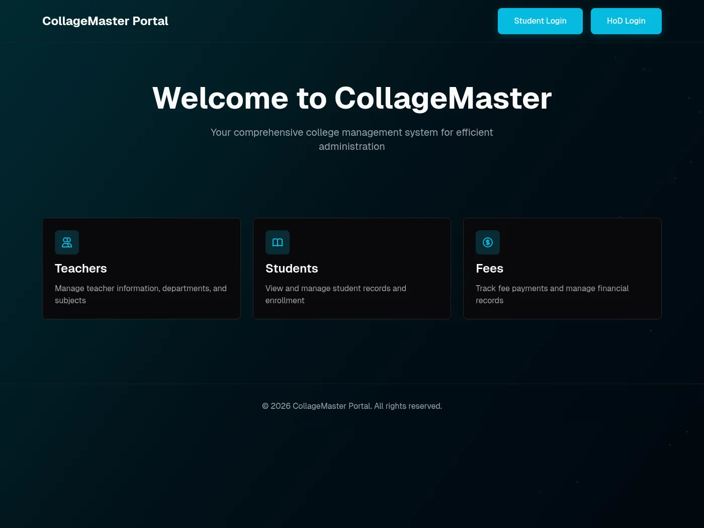 CollageMaster Portal
