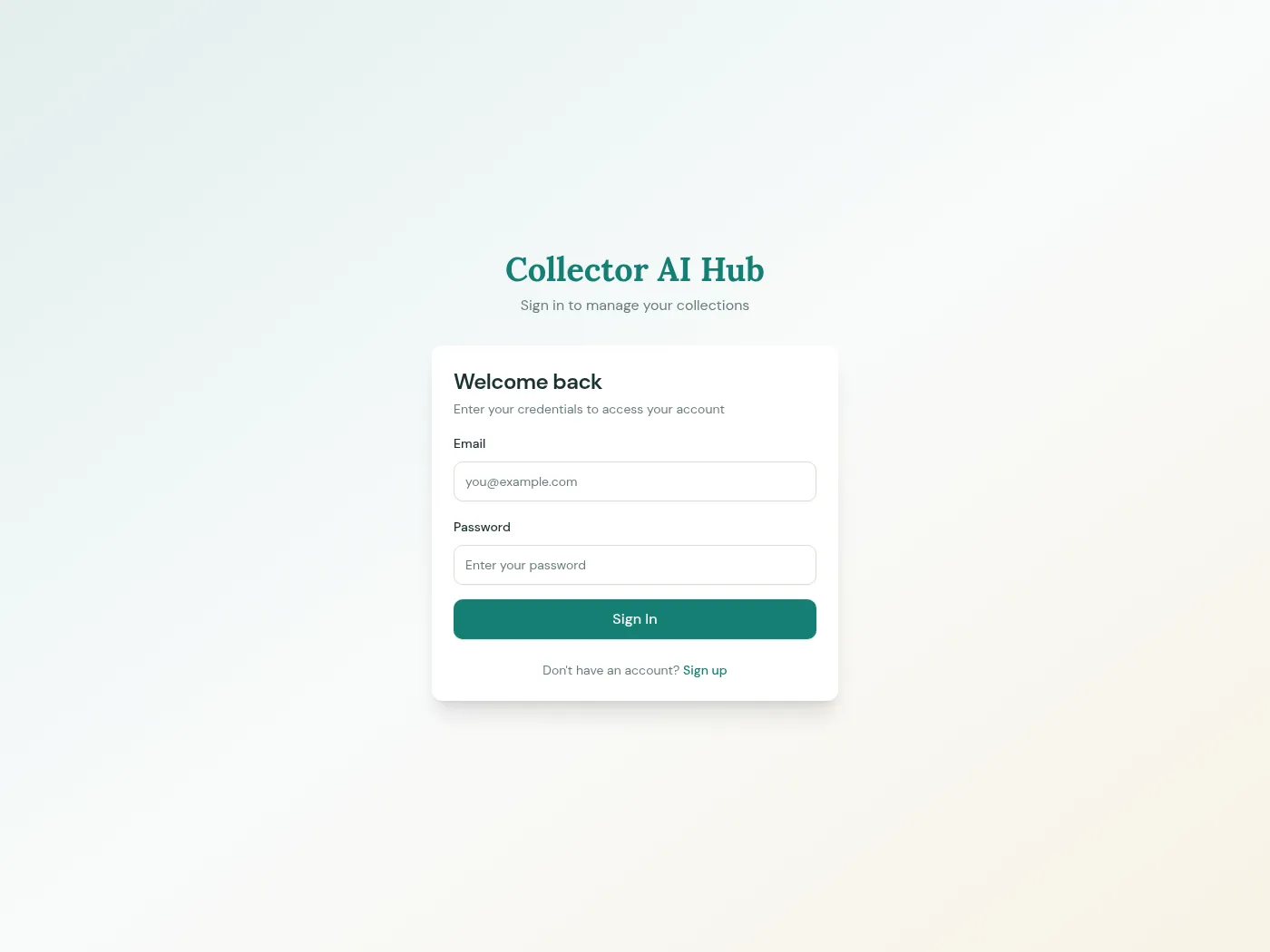 Collector AI Hub