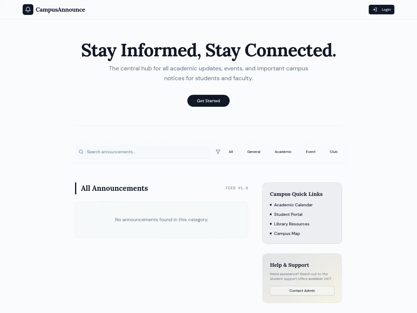 Campus Announce App