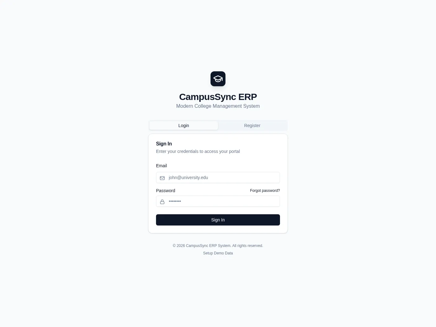 CampusSync ERP Portal