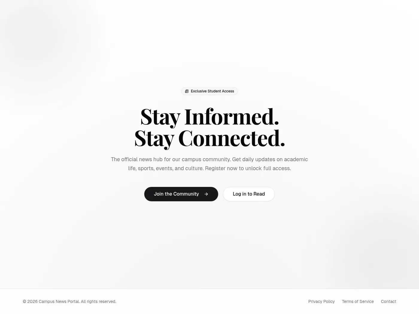 Campus News Portal