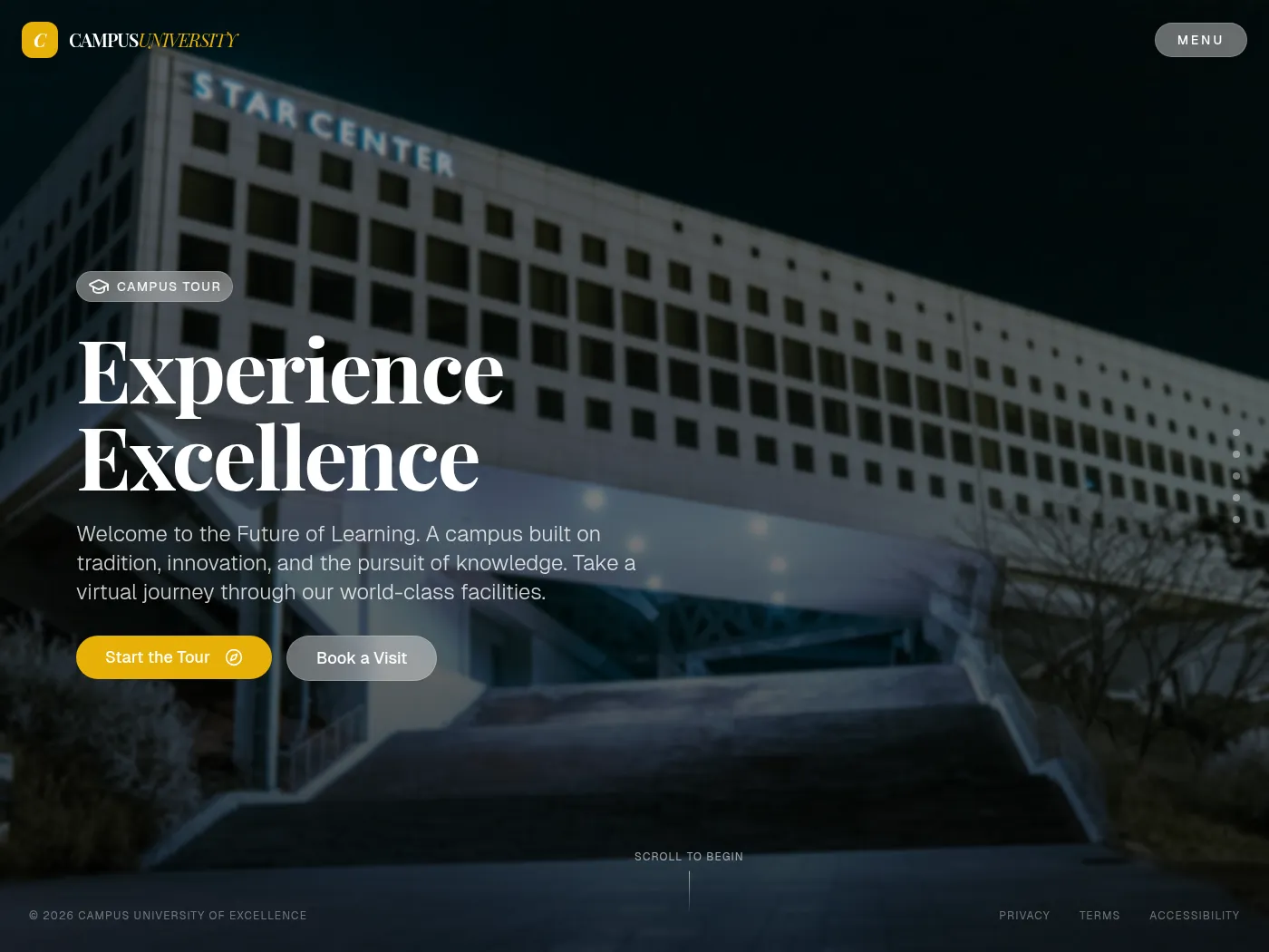 Campus Tour Scrollsite