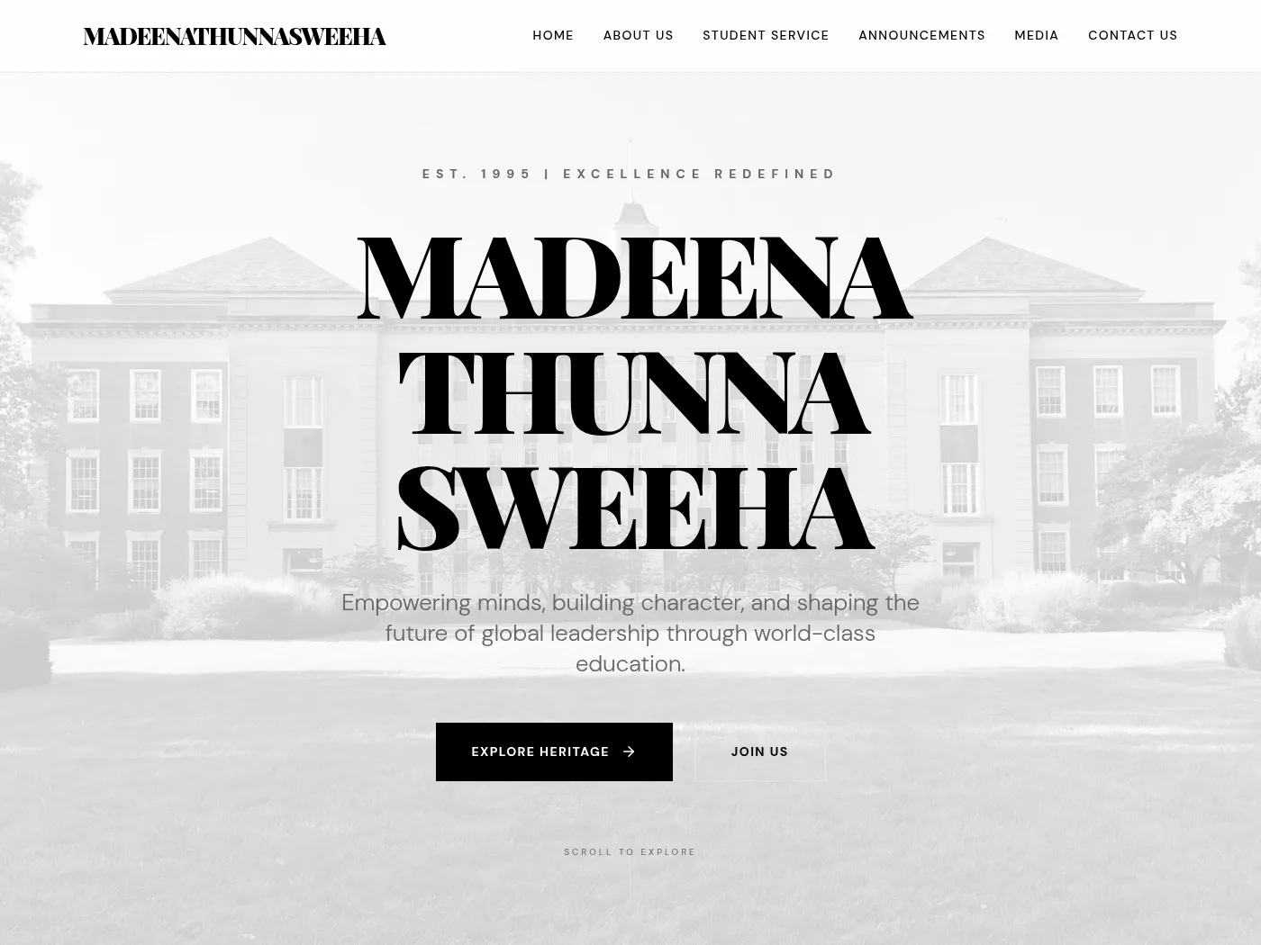 Madeenathunnasweeha Website