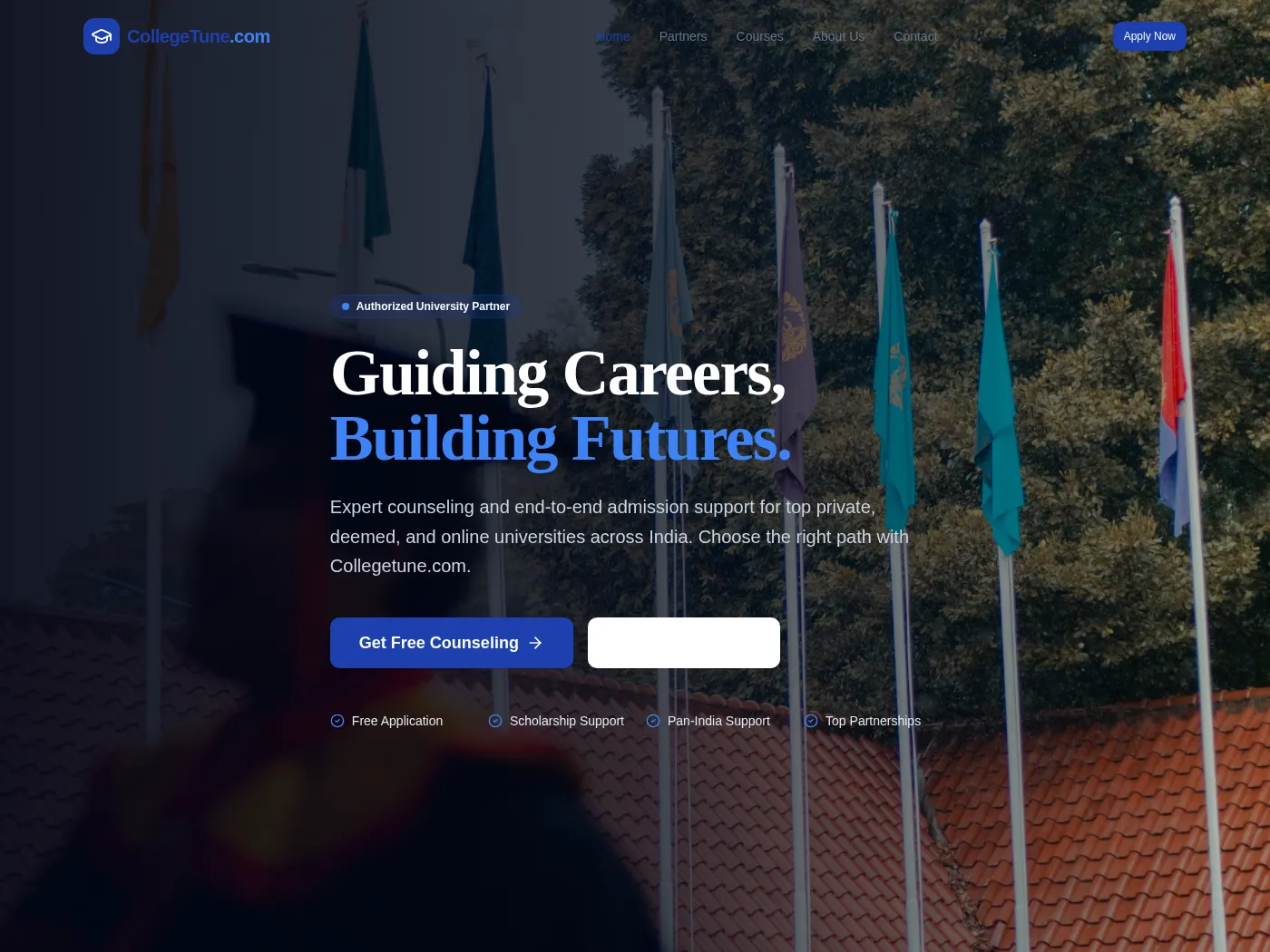 Collegetune LeadGen Website