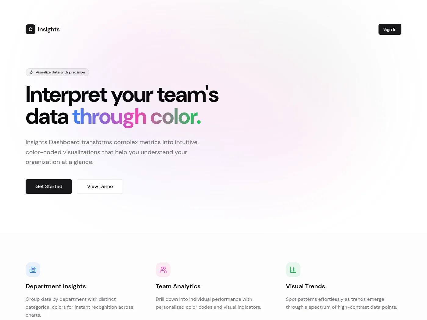 Color Insights Dashboard