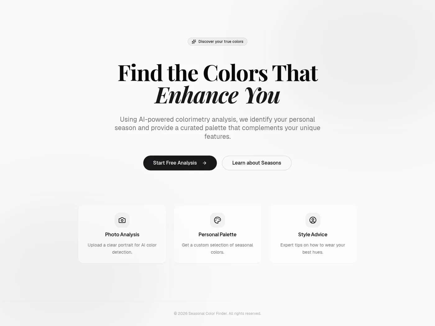 Seasonal Color Finder