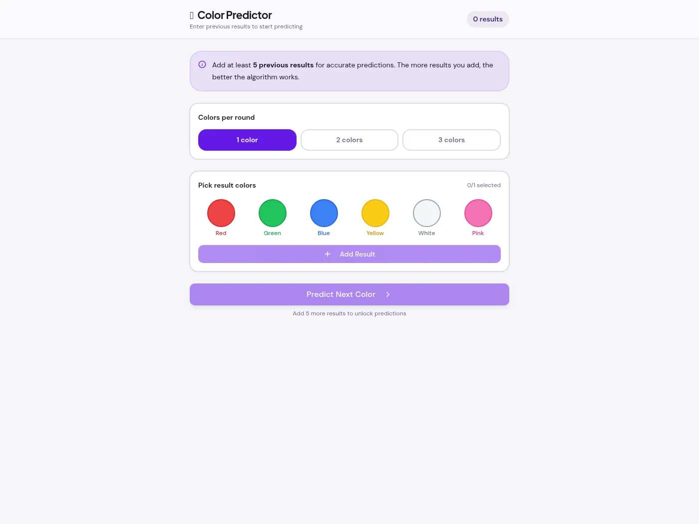Color Predictor App
