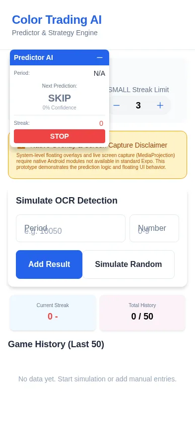 Color Trading Predictor AI