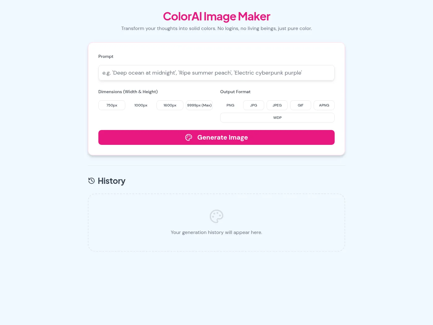 ColorAI Image Maker
